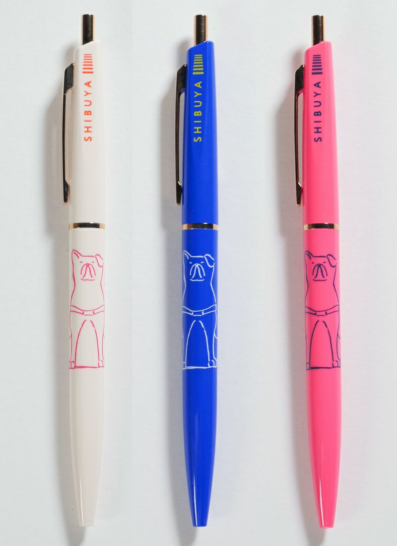Hachi＆Shibuya ボールペン（Ivory／Pink／Blue） | ハチふる SHIBUYA meets AKITA